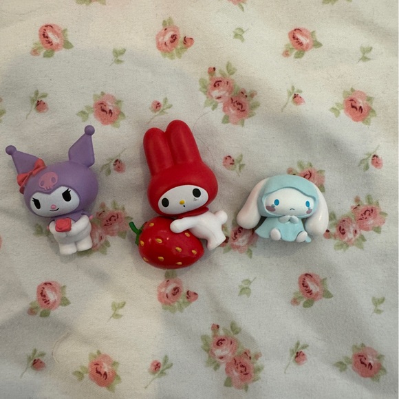 Toys | Sanrio Action Figure My Melody Kuromi And Cinnamon Roll | Poshmark